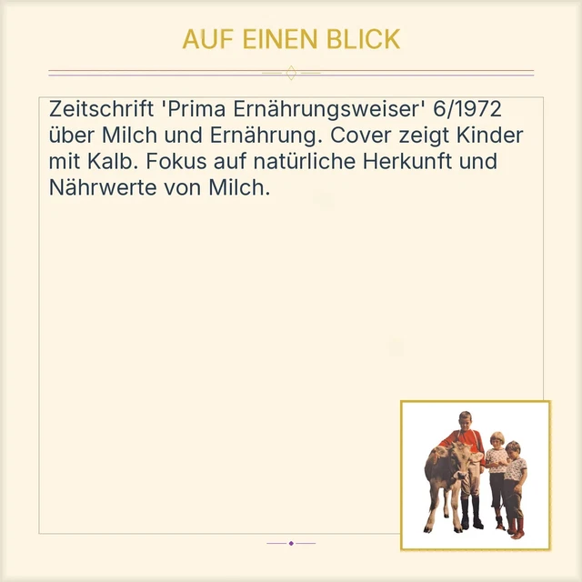 PRIMA ERNÄHRUNGSWEGWEISER 6/1972 Revue Vintage EUR 2,95 - PicClick FR