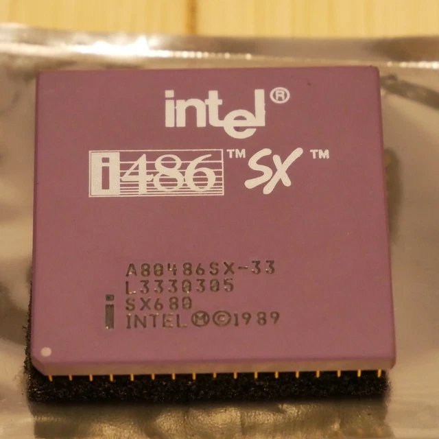 CPU INTEL 486 SX 33 MHz A80486SX-33 SX680 De Colección Probada y ...