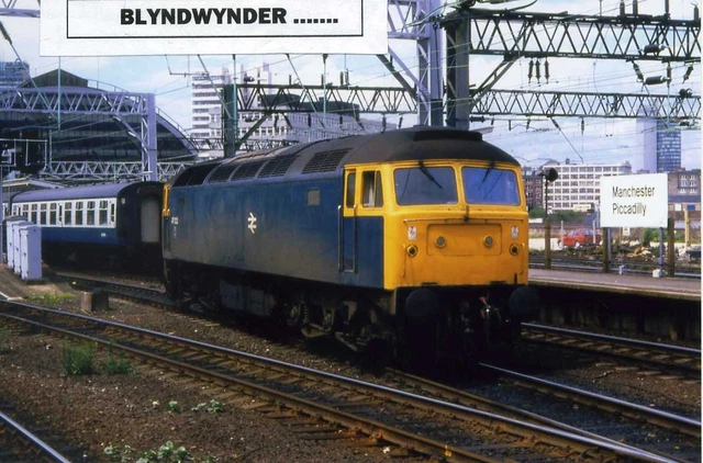 DIESEL RAILWAY LOCO Photo Class 47 47032 Manchester Piccadilly 29-6 ...