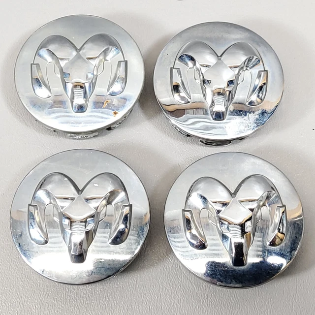 RAM DAKOTA CHALLENGER +More Chrome Wheel Center Hub Caps 52110398AA SET ...