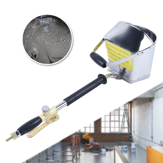 4 JET MORTAR Cement Spray Gun Sprayer Plaster Hopper Render Concrete ...