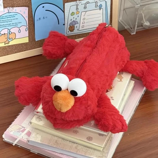 CUTE RED MOCKINGBIRD Plush Pencil Case Student Stationery School ...