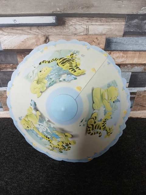 DISNEY WINNIE THE Pooh piglet tigger and roo blue Lamp Shade Uplighter ...