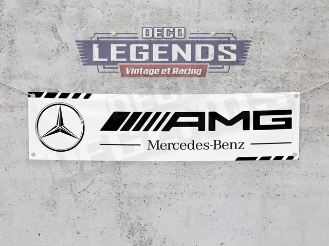 BANDEROLE AMG / Bannière Affiche panneau PVC Garage Décoration Atelier ...