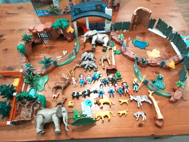 PLAYMOBIL 4850 ZOO / Tierpark mit vielen Extras EUR 100,00 - PicClick FR
