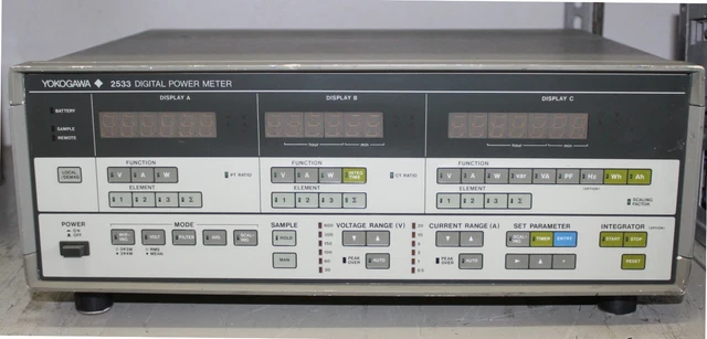 YOKOGAWA 2533 DIGITAL power meter 3 canali EUR 201,00 - PicClick FR