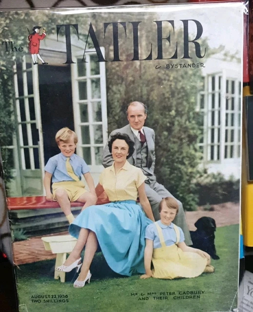 &THE TATLER & Bystander" Magazine,Aug 22nd 1956 Peter Cadbury £16.31 ...