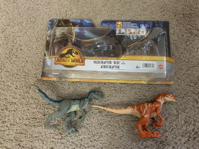 JURASSIC WORLD DINOSAUR Velociraptor Blue & Atrociraptor 2 Pack Legacy ...