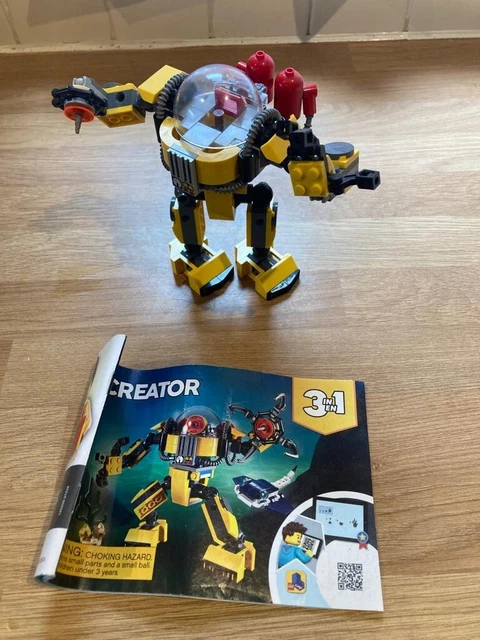 LEGO CREATOR 3 in 1 Underwater Robot £8.00 - PicClick UK