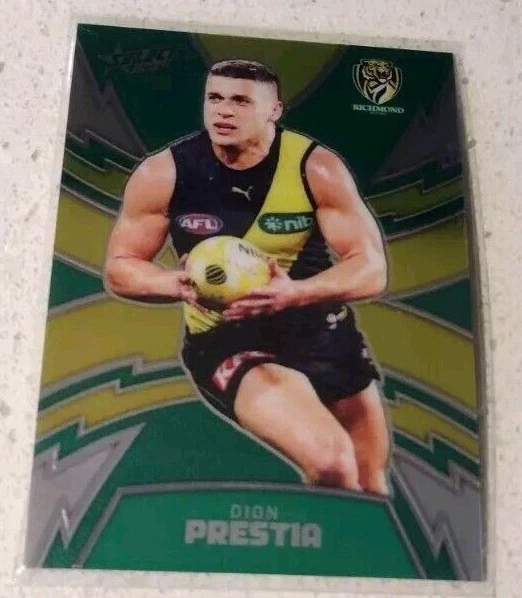 2024 FOOTY STARS Dion Prestia TLuminous Green & Gold Kmart LGG69 ...