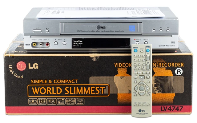 LG - LV4747 - Vhs-Videorecorder IN Scatola Originale/revisionato 1 Anno ...