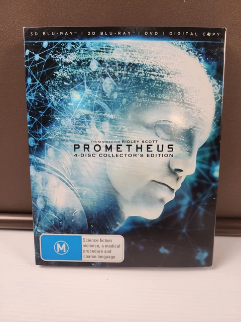 PROMETHEUS (4 DISC Collector's Edition 3D Blu-ray & DVD - Idris Elba ...