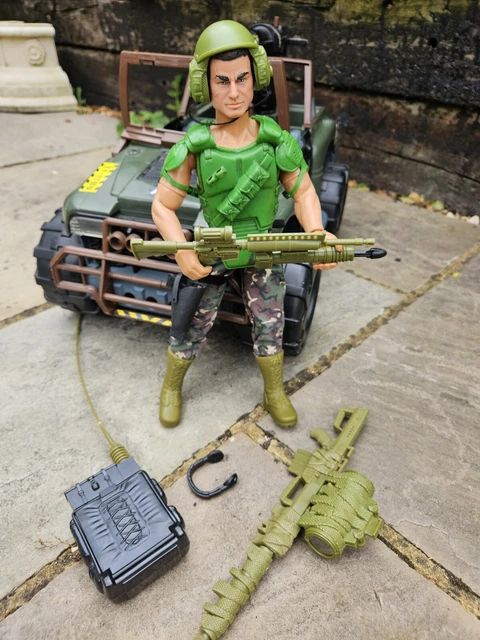 HASBRO MISSION SNIPER ACTION MAN with Firing Sniper Rifle & Magnified ...