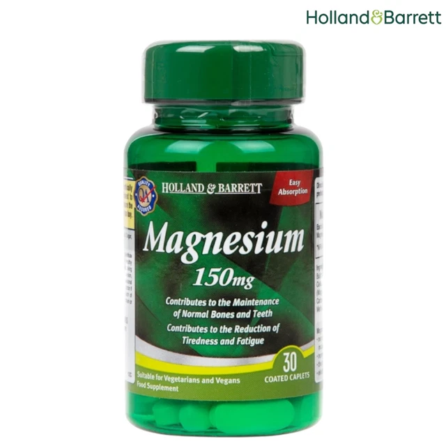 H&B MAGNESIUM BISGLYCINATE 150mg High Strength 4-in-1 Complex Premium ...