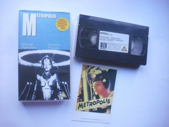 METROPOLIS VHS WITH postcard reproduction of the original theatre ...