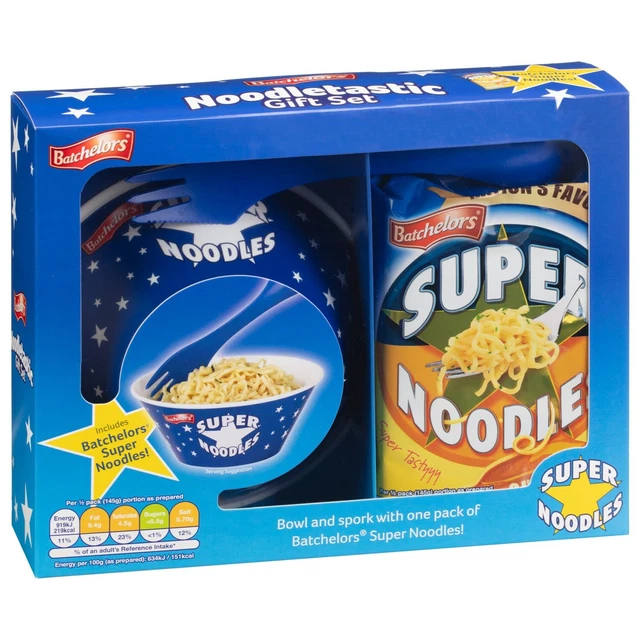 BATCHELORS SUPER NOODLES Noodleicious Bowl & Noodle Pack Gift Boxed Set ...
