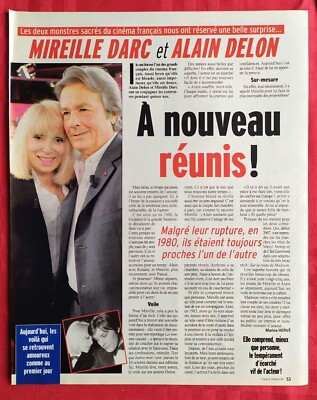 ALAIN DELON, MIREILLE Darc - coupure de presse, clipping de 2005 EUR 1,90 - PicClick IT