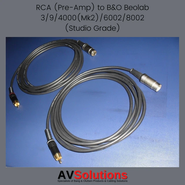 B&O - BEOLAB 3 9 4000 Mk2 6002 8002 Cables to RCA Pre-Amp SHQuality ...