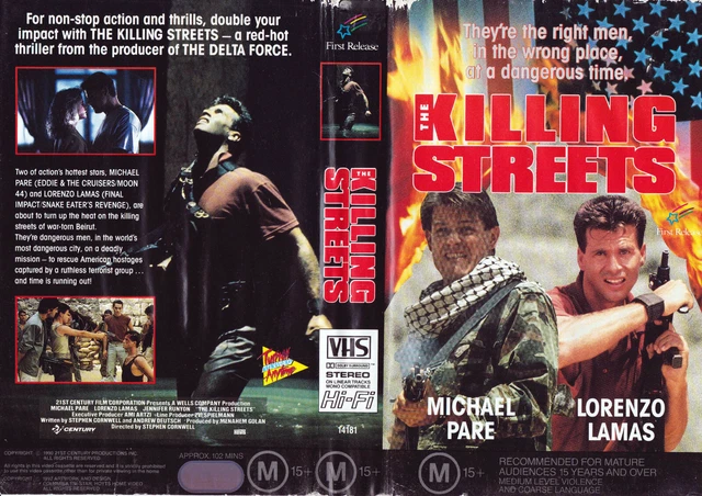THE KILLING STREETS Michael Pare / Lorenzo Lamas VIDEO VHS Pal SirH70 ...