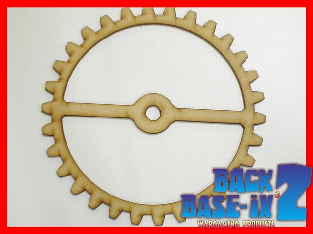 MDF WOODEN SHAPES Cogs 150mm High 3mm Thick Custom Cut x 5 pieces cog20 ...