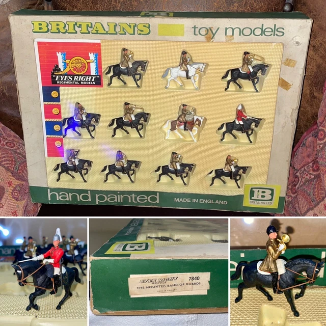 VINTAGE 1960S BRITAINS TOY MODELS EYES RIGHT 7840 Mounted Band of ...