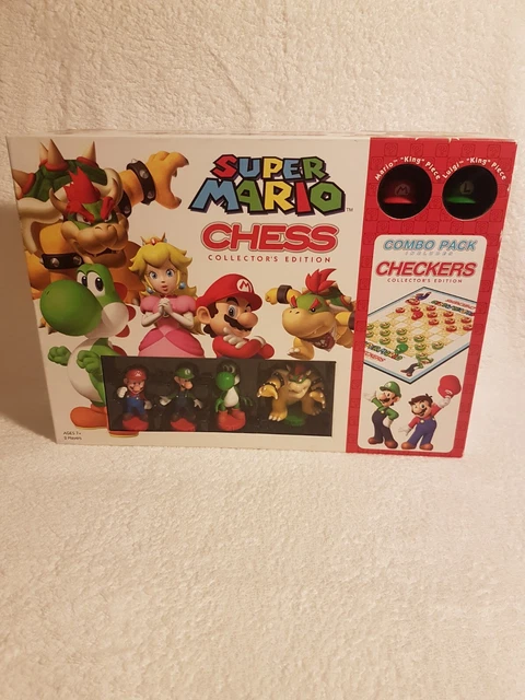 NINTENDO SUPER MARIO Chess Set Collector’s Edition (Includes Checkers ...