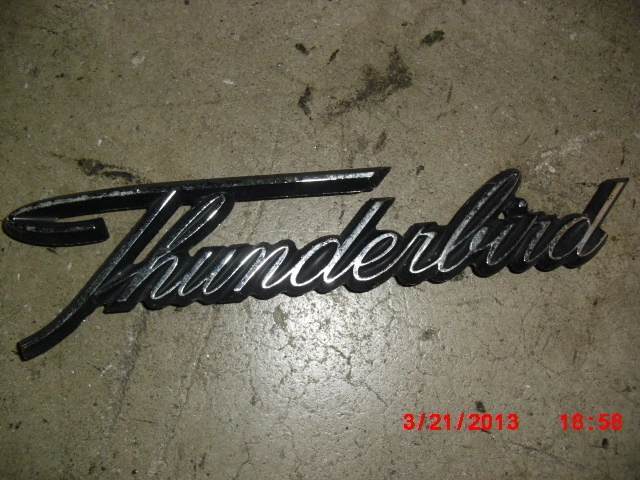 1964-66 THUNDERBIRD TABLEAU Emblem-Nice D'Occasion EUR 27,56 - PicClick FR