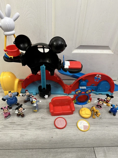 DISNEY MICKEY MOUSE Clubhouse House Toy Playset + Figures + Accessories ...