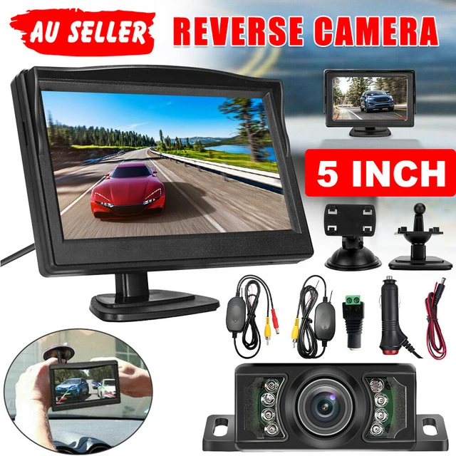 WIRELESS REVERSE CAMERA Kit Monitor Reversing Caravan Truck 24V 12V ...