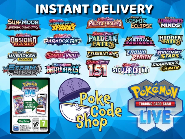 NEU POKEMON LIVE Online Booster Codes PTCGL ~ SV SwSh XY Code ~ SOFORT ...