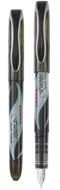 12 X ZEBRA Fuente Jetable Fontaine Stylo - Noir Ou Bleu Encre EUR 18,65 ...