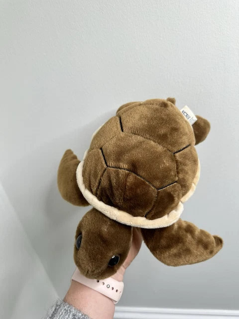 PETJES WORLD SEA Turtle Plush 26cm long brown Collectable Soft Toy £16. ...
