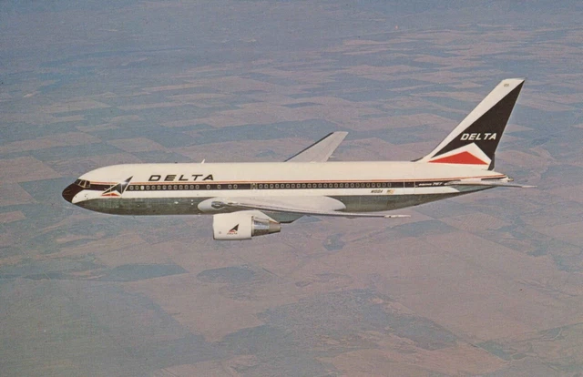 DELTA AIR LINES Boeing 767 Aircraft Postcard Airplane Airlines Airliner ...