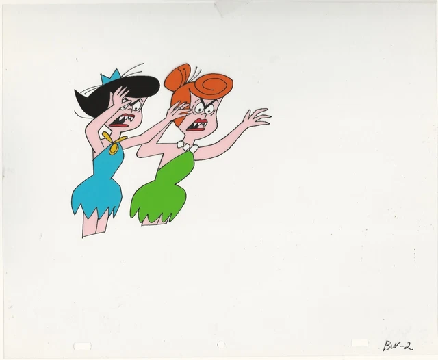 The Flintstones Andbetty Rubble And Wilma Flintstone Animation Cels