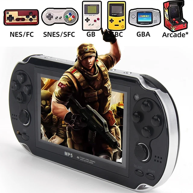 4.3'' PSP 8G Handheld Game Console 10000 Games Portable Game Player ...