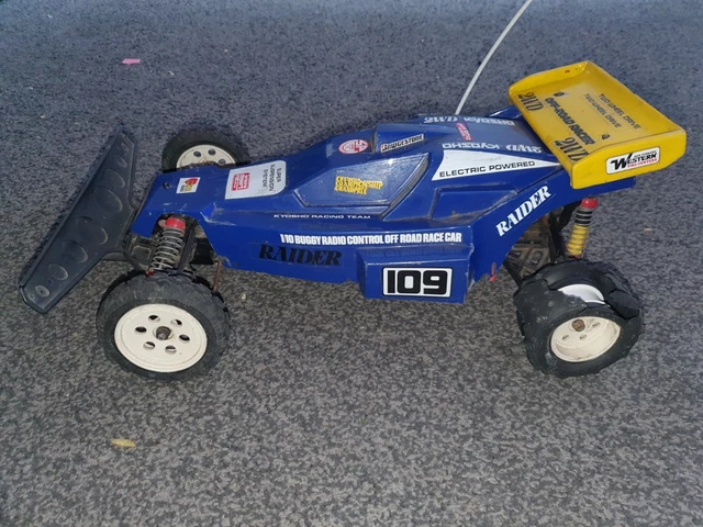 VINTAGE KYOSHO RAIDER Rc Car 1/10 Scale 2wd £1.75 - PicClick UK