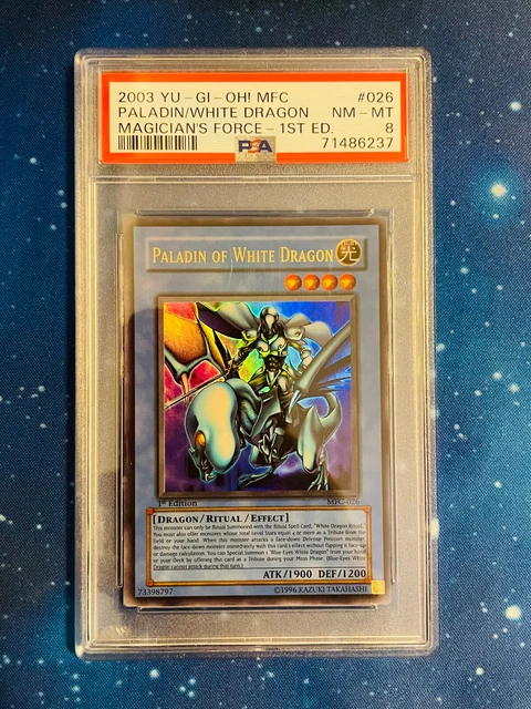 YUGIOH PSA 1ST 1. Edition Paladin Of White Dragon ULTRA Magician's ...