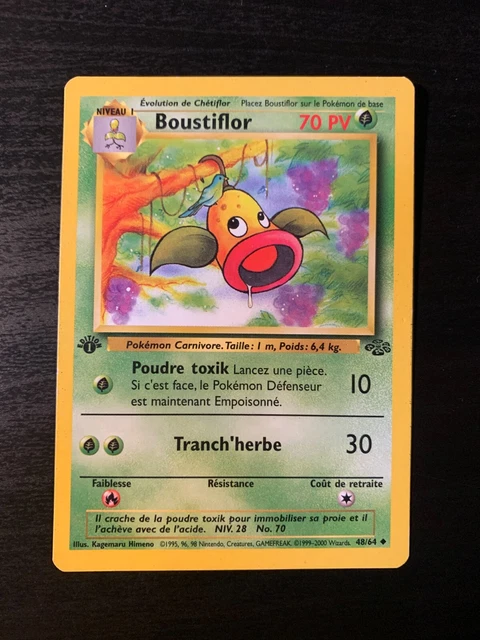 CARTE POKÉMON : Boustiflor 48/64 Edition 1 Jungle Wizards Française EUR ...