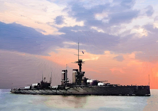 HMS BULWARK WW1 - Limited Edition Art (25) £29.99 - PicClick UK