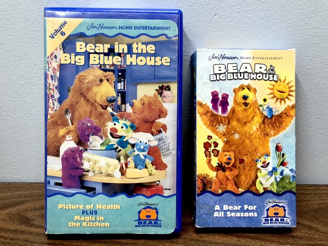 BEAR IN THE Big Blue House VHS LOT - Health, Magic Kitchen Vol 6, Bear ...