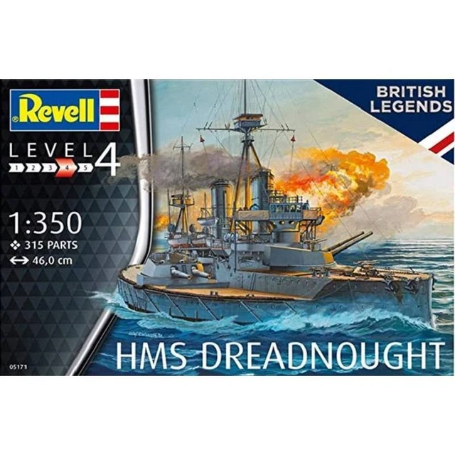 MAQUETTE BATEAU HMS Dreadnought Revell 05171 1/350ème Maquette Char ...