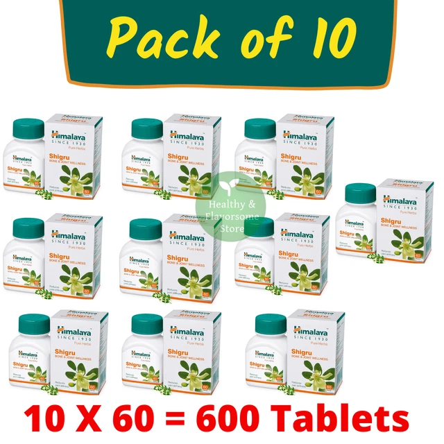 HIMALAYA HERB SHIGRU Moringa Drumstick Tree TABS Os et articulations 10 ...