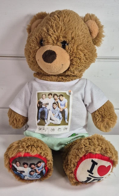 BUILD A BEAR 1D One Direction Plush Teddy 17" 2013 Retired Limited ...