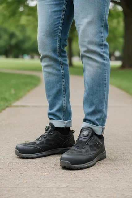 RED WING COOLTECH Athletics Safety Toe Work Shoes BOA Black 6352 Mens ...