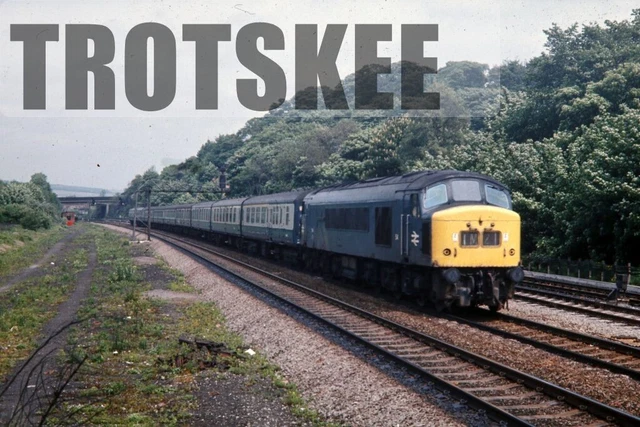 35MM SLIDE BR British Railways Diesel Loco Class 45 D54 Tapton 1974 ...