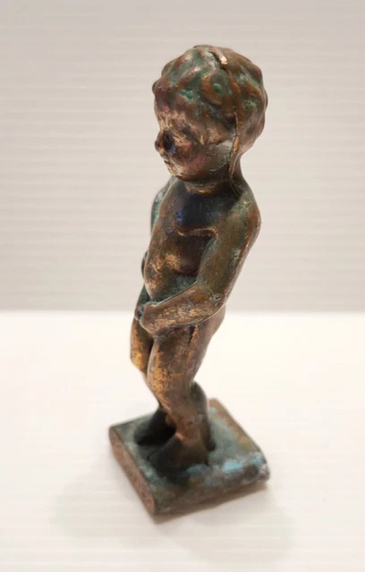 ANCIENNE STATUETTE EN Laiton Figurine Manneken Pis Bruxelles Collection ...
