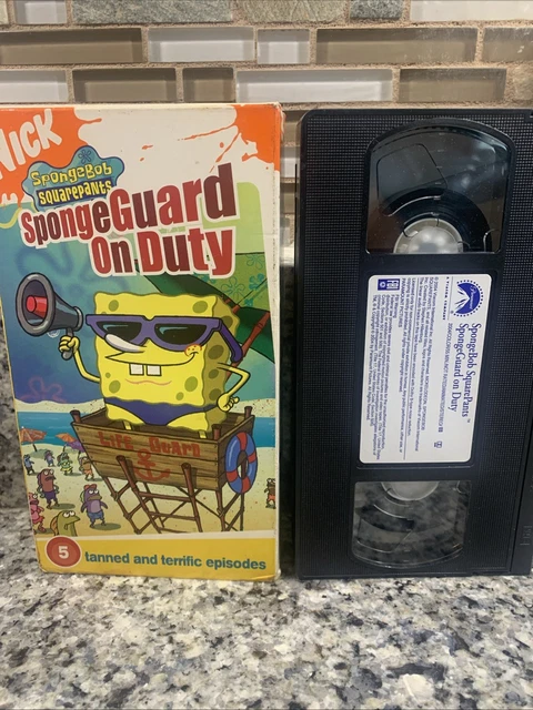 NICKELODEON SPONGEBOB SQUAREPANTS Spongeguard on Duty VHS 5 Episodes ...