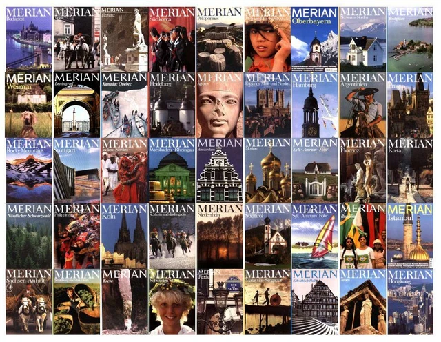 400 X MERIAN Heft Reisemagazin RIESEN SAMMLUNG Freie Auswahl, 10 Hefte ...