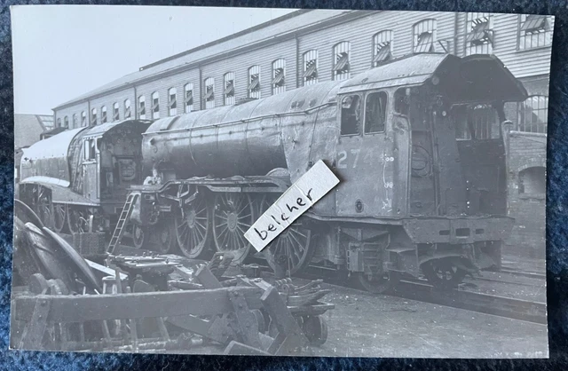 1937 CASTLECARY RAIL Crash Disaster Loco 2744 Broken Up Doncaster Photo ...