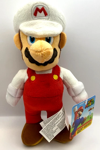SUPER MARIO PLUSH - Fire Mario 9" Plush *New* Official with Tag 23cm ...